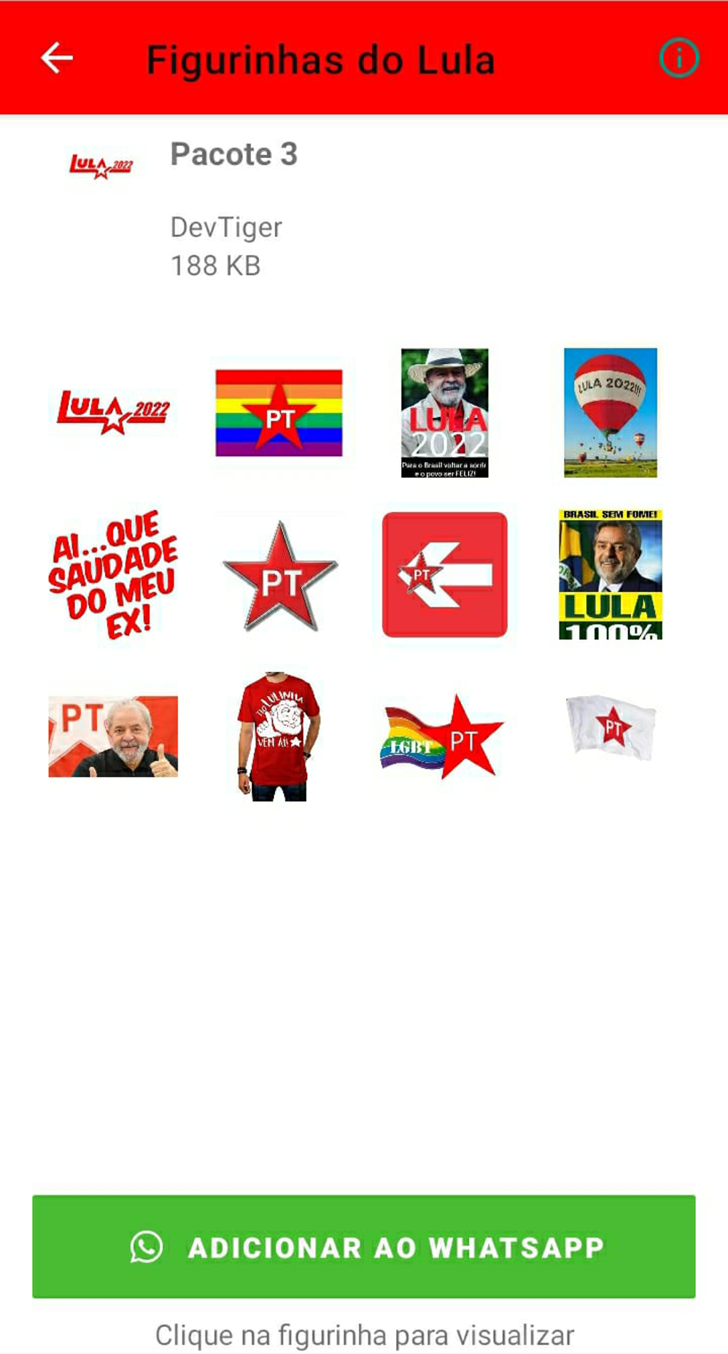 Figurinhas do Lula - PT para Android - Download