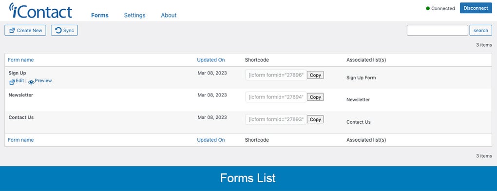 iContact Lead Forms para WordPress - Descargar