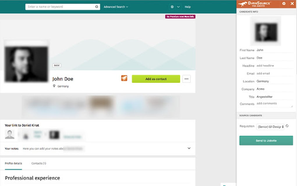DynaSource for Jobvite for Google Chrome - Extension Download
