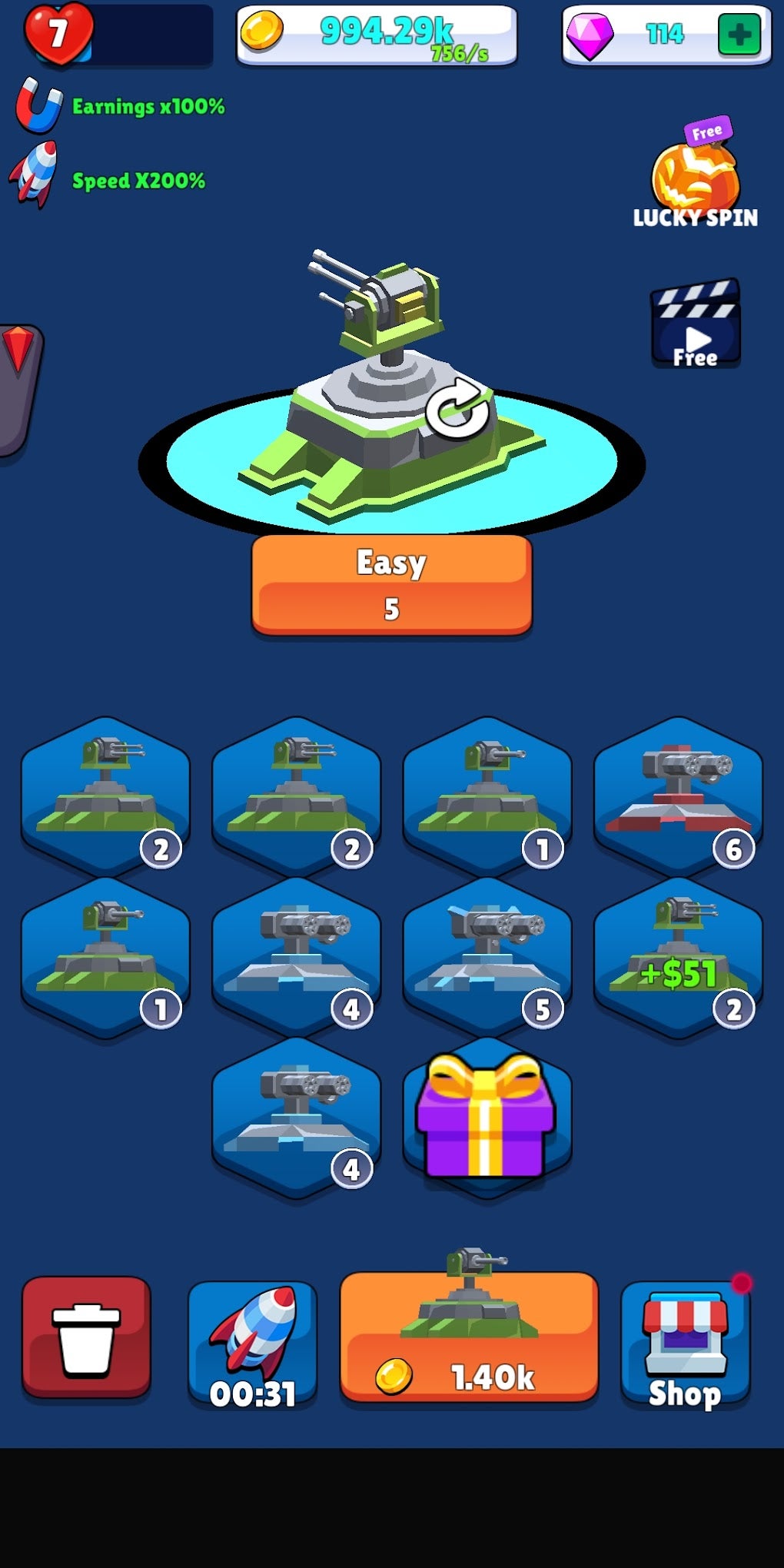 Android 용 Turret Shot Shooting Stack 3D - 다운로드