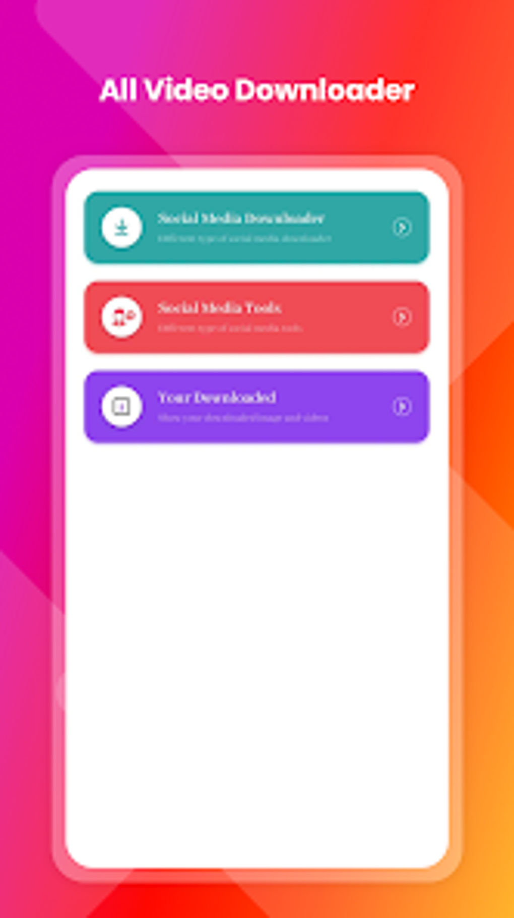 All Video Downloader para Android - Descargar