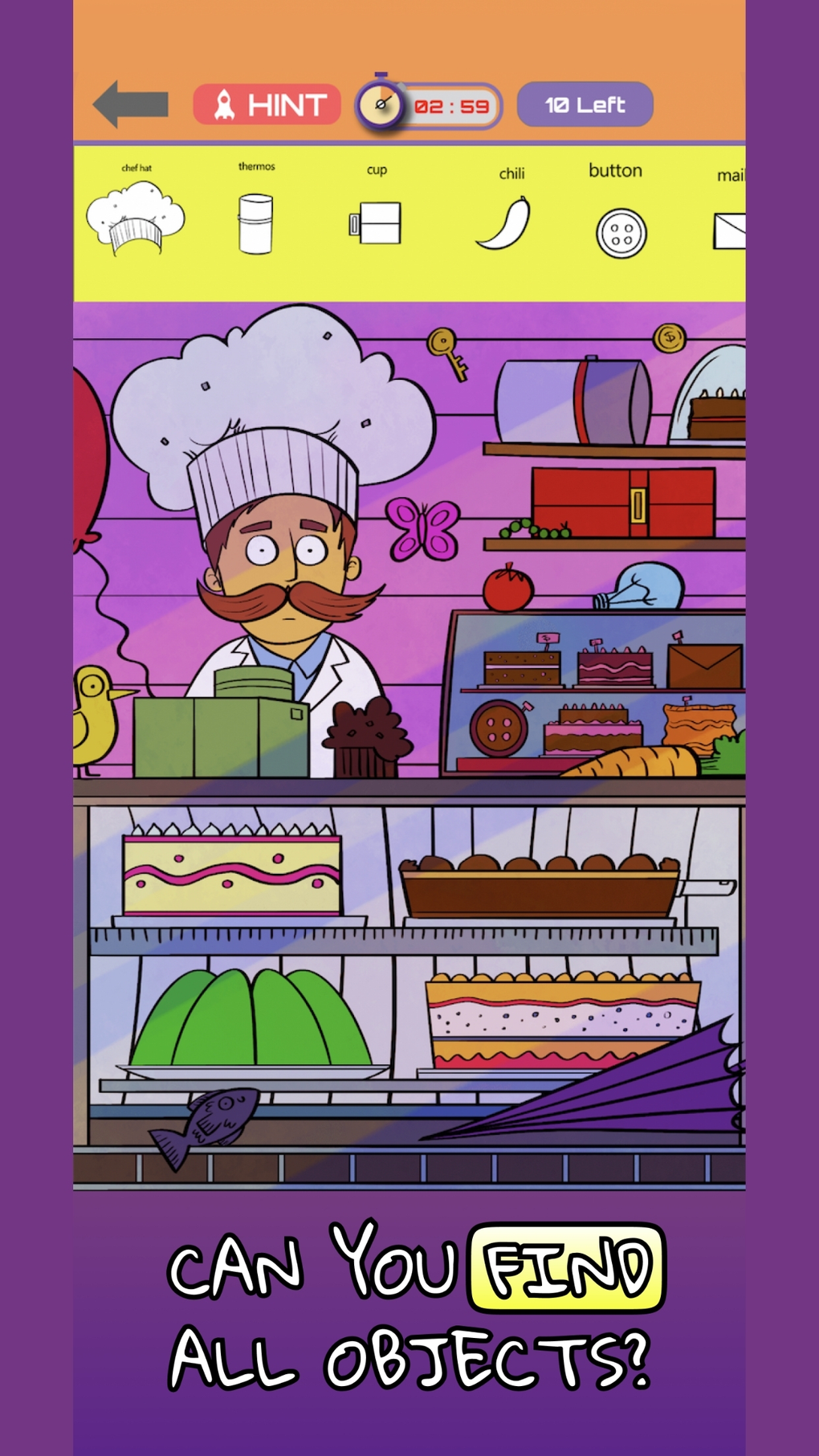 Hidden Objects Find them all für iPhone - Download