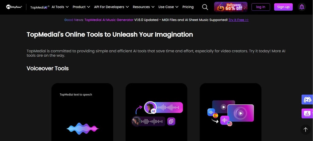 TopMediai for AI Music generator & editor: review, features & use cases