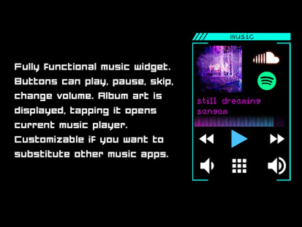 Dark Future Theme for KLWP for Android - Download