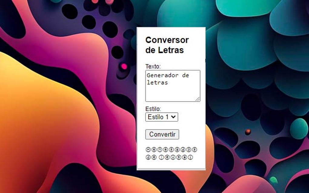 Generador de Letras for Google Chrome - Extension Download