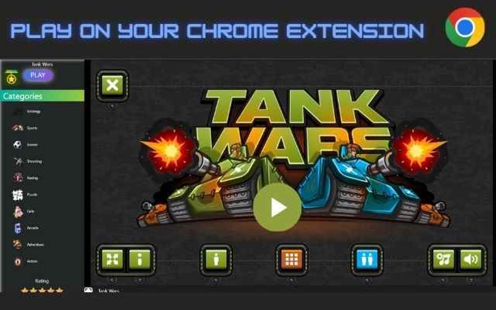 Play Tank War Game Online para Google Chrome - Extensión Descargar