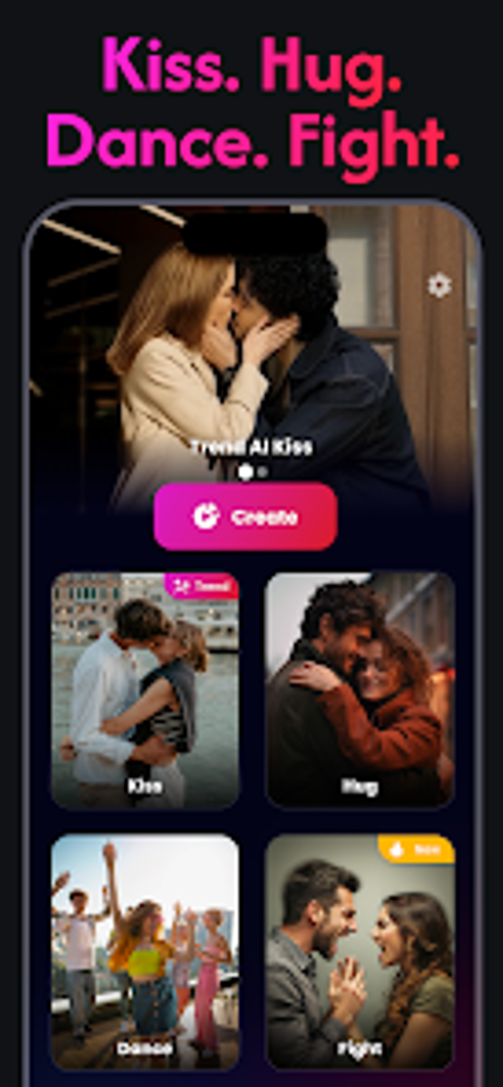 Android 용 AI Kiss Hug Video Maker: Lypi - 다운로드