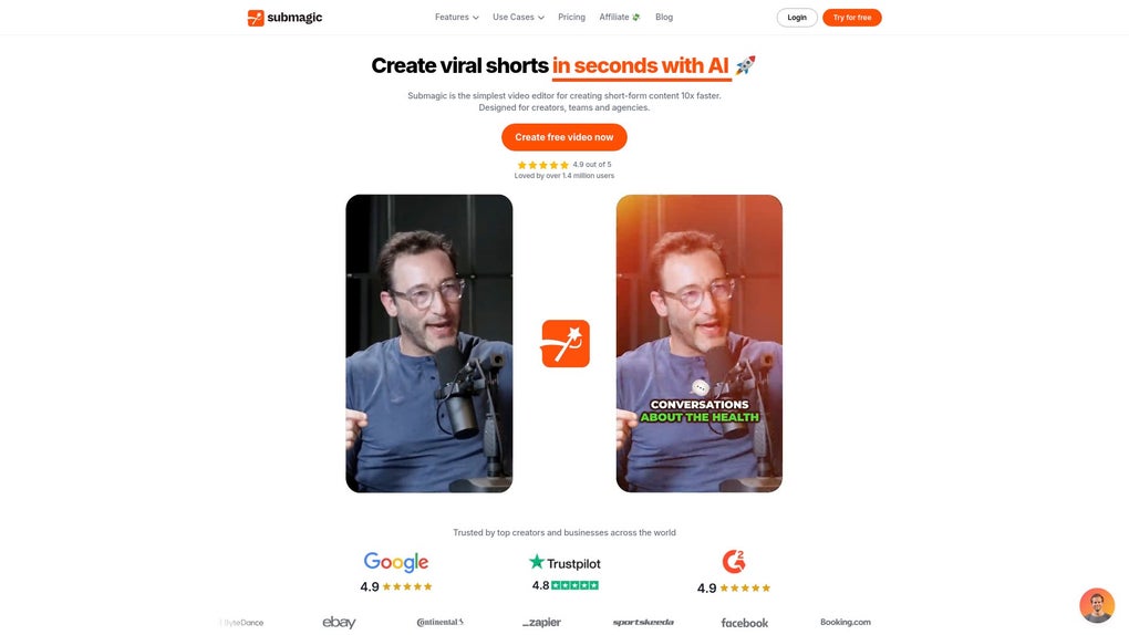Submagic para Gerador e editor de texto IA: análise, características e ...