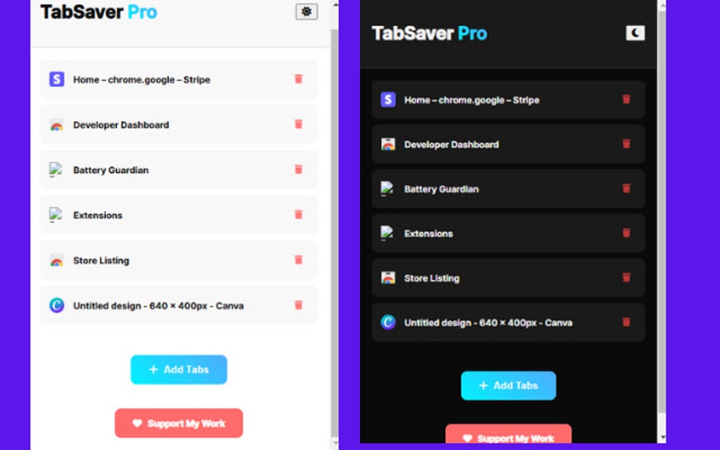 TabSaver Pro สำหรับ Google Chrome - ส่วนขยาย ดาวน์โหลด