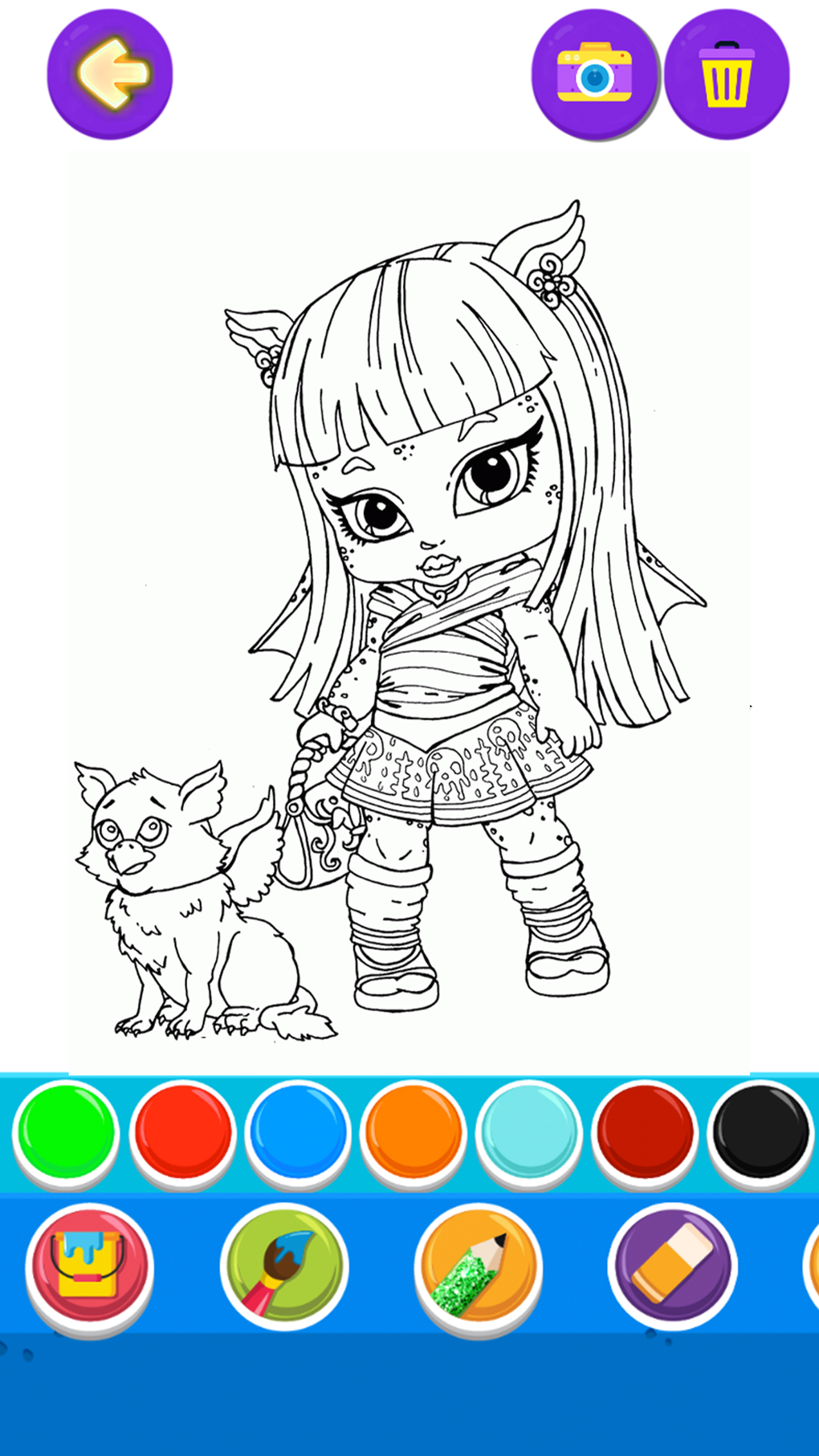 Monster Girl Coloring Book For IPhone Monster Girl Coloring Book For IPhone