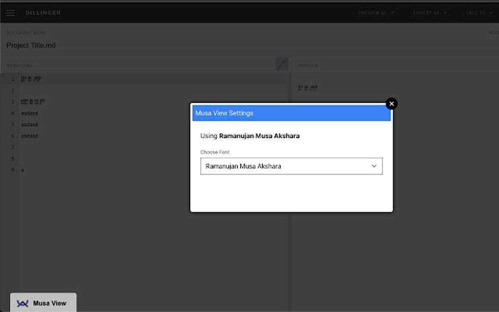 Musa view สำหรับ Google Chrome - ส่วนขยาย ดาวน์โหลด
