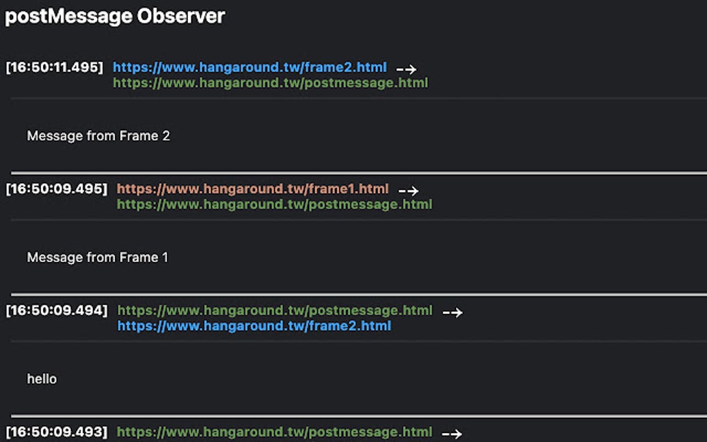 postMessageObserver for Google Chrome - Extension Download