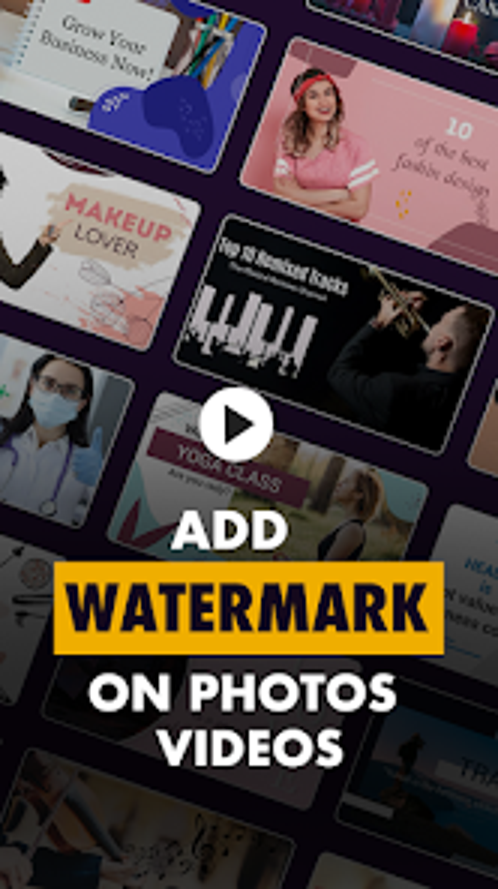 Add Watermark on Photos Videos สำหรับ Android - ดาวน์โหลด