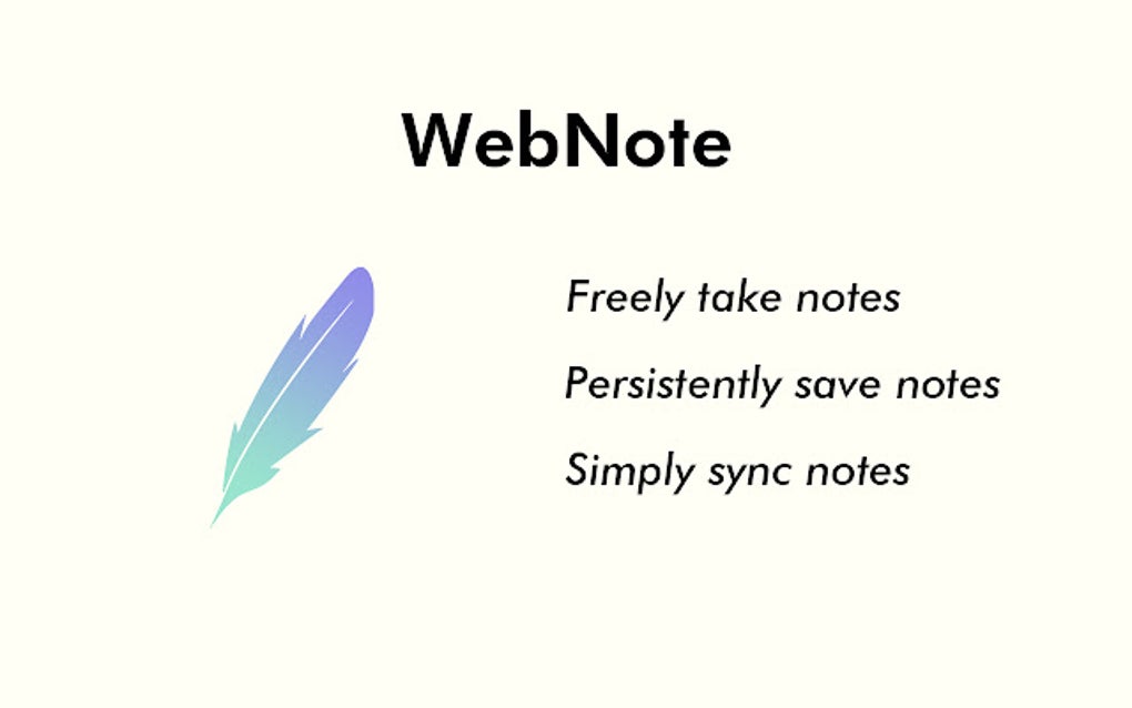 WebNote Google Chrome 용 - 확장 프로그램 다운로드