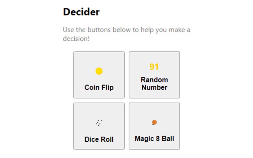 Decider para Google Chrome - Extensión Descargar