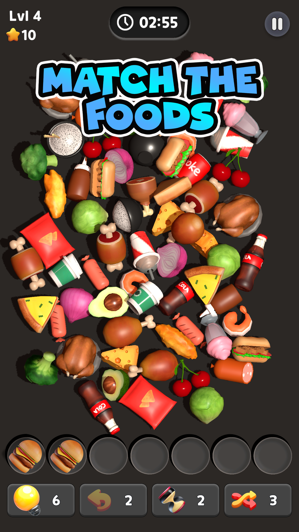 Food Match 3D: Tile Puzzle for iPhone - Download