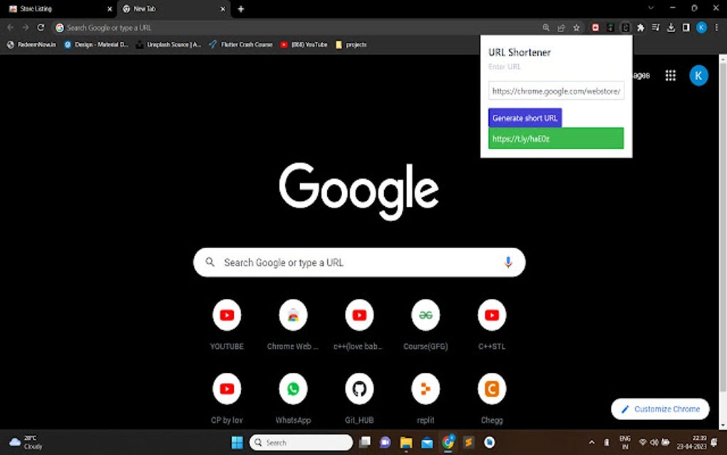 Let-Short-URL para Google Chrome - Extensión Descargar