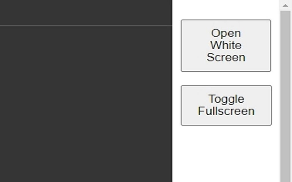 White Screen Extension สำหรับ Google Chrome - ส่วนขยาย ดาวน์โหลด