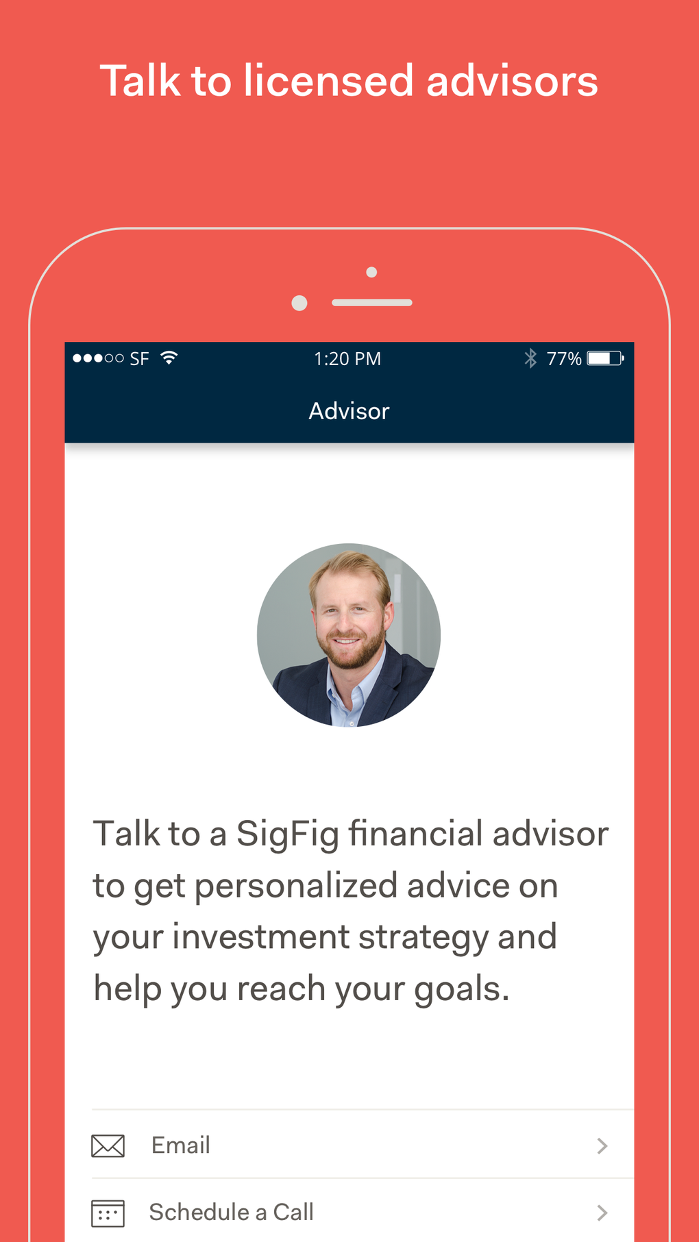 SigFig Wealth Management for iPhone - Download