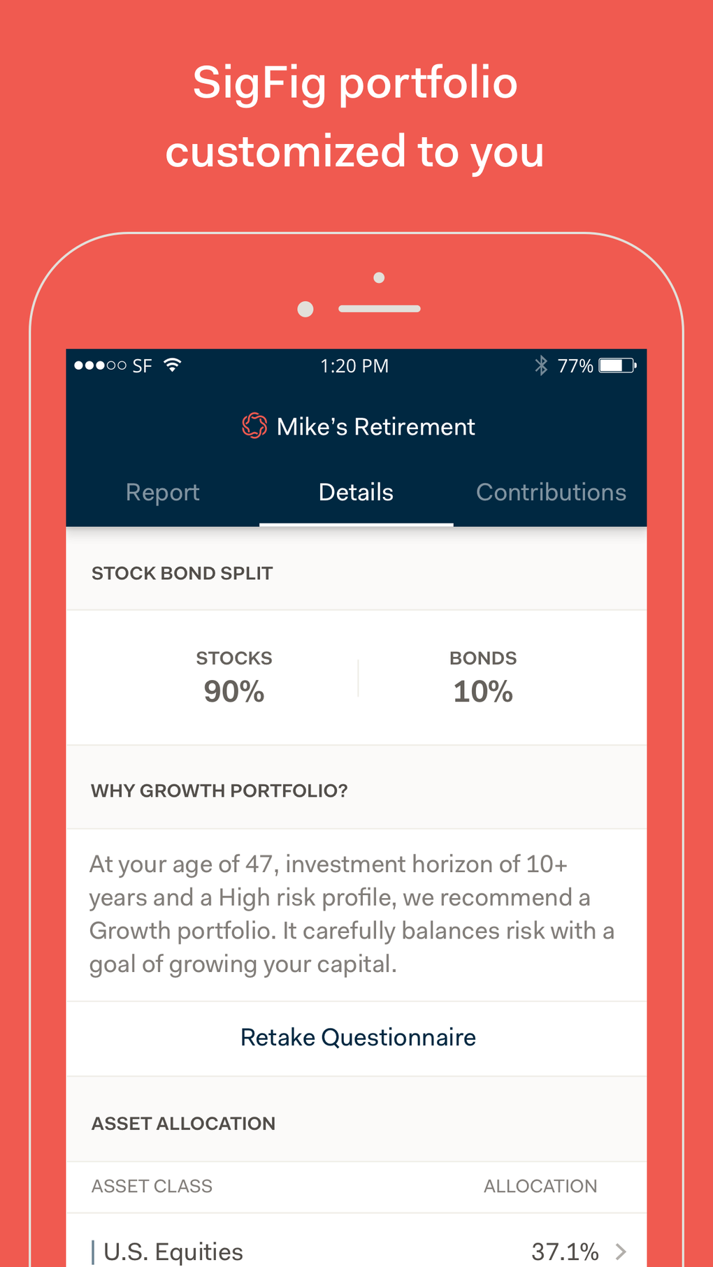SigFig Wealth Management for iPhone - Download