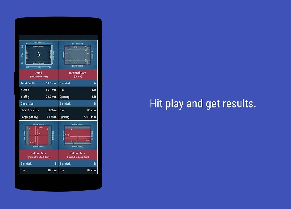 RCC Slab Design - Civil Engine APK for Android - Download