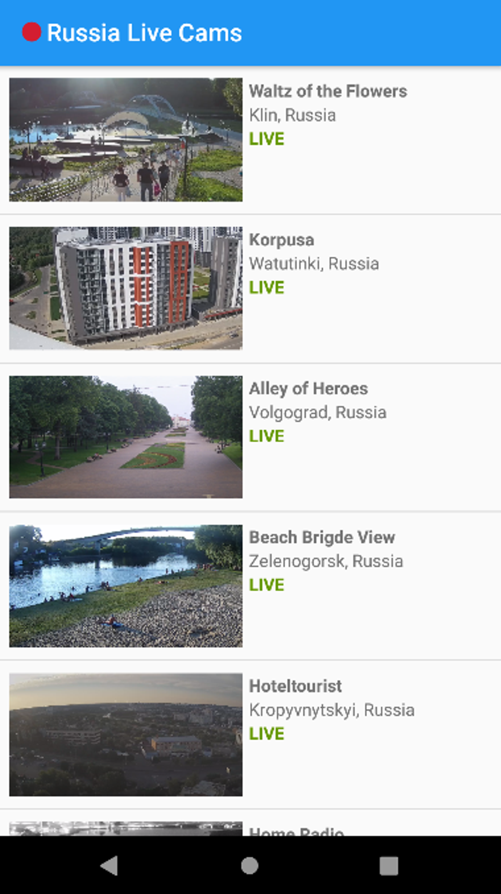 Russia Live Cams for Android - Download