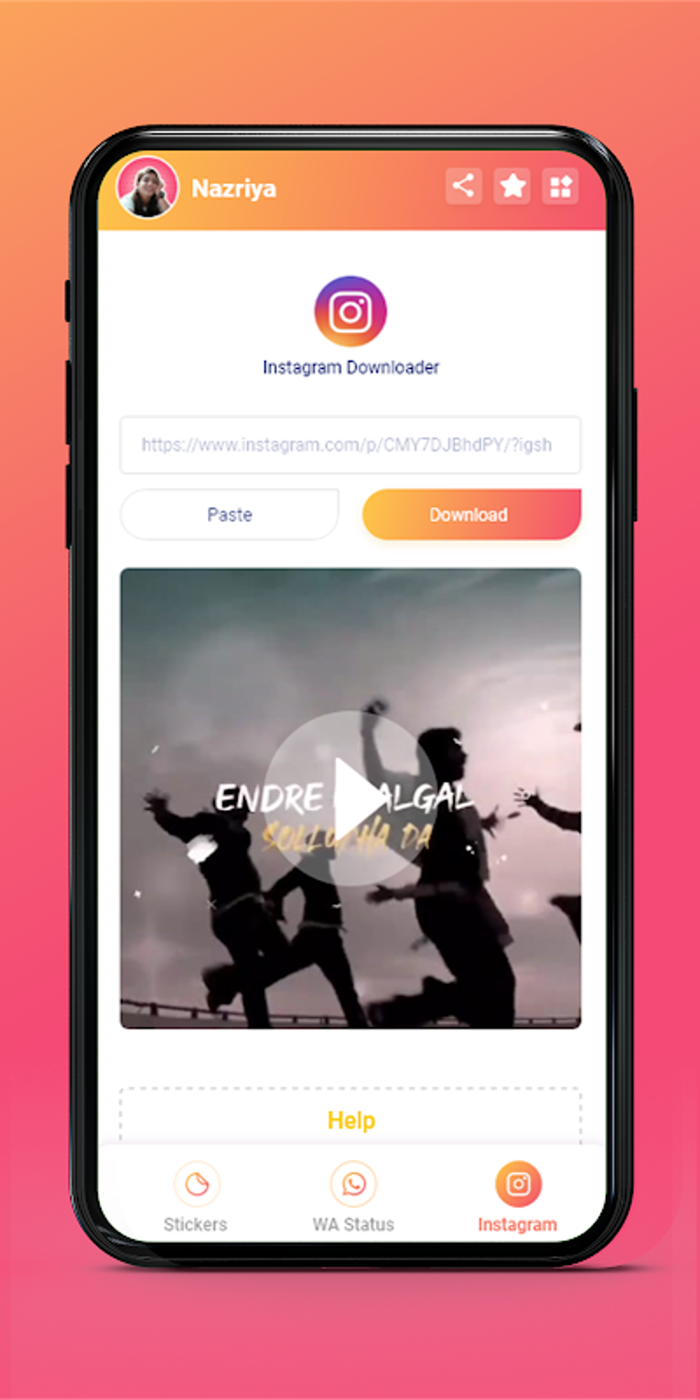 Nazriya Whatsapp Stickers APK para Android - Descargar