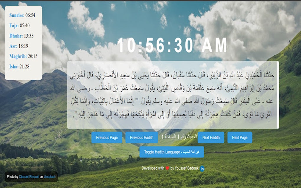 Hadith Tab Google Chrome için - Eklenti İndir