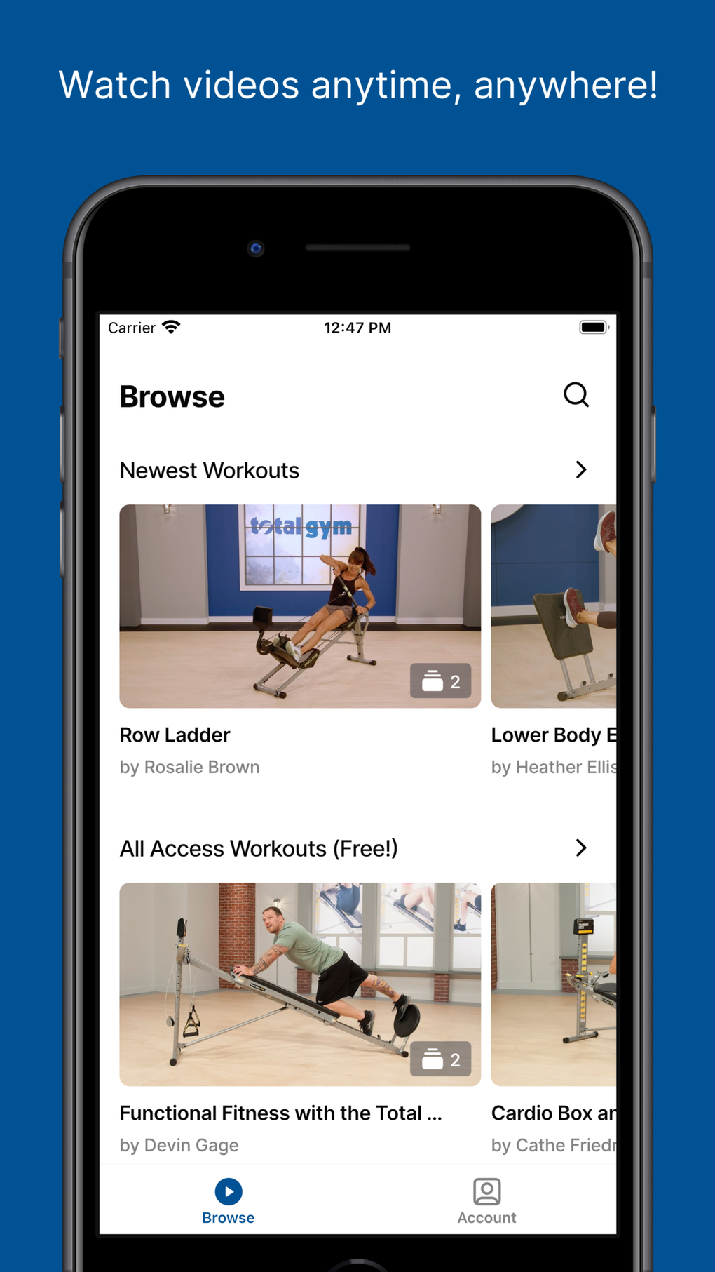 Total Gym TV for iPhone - Download