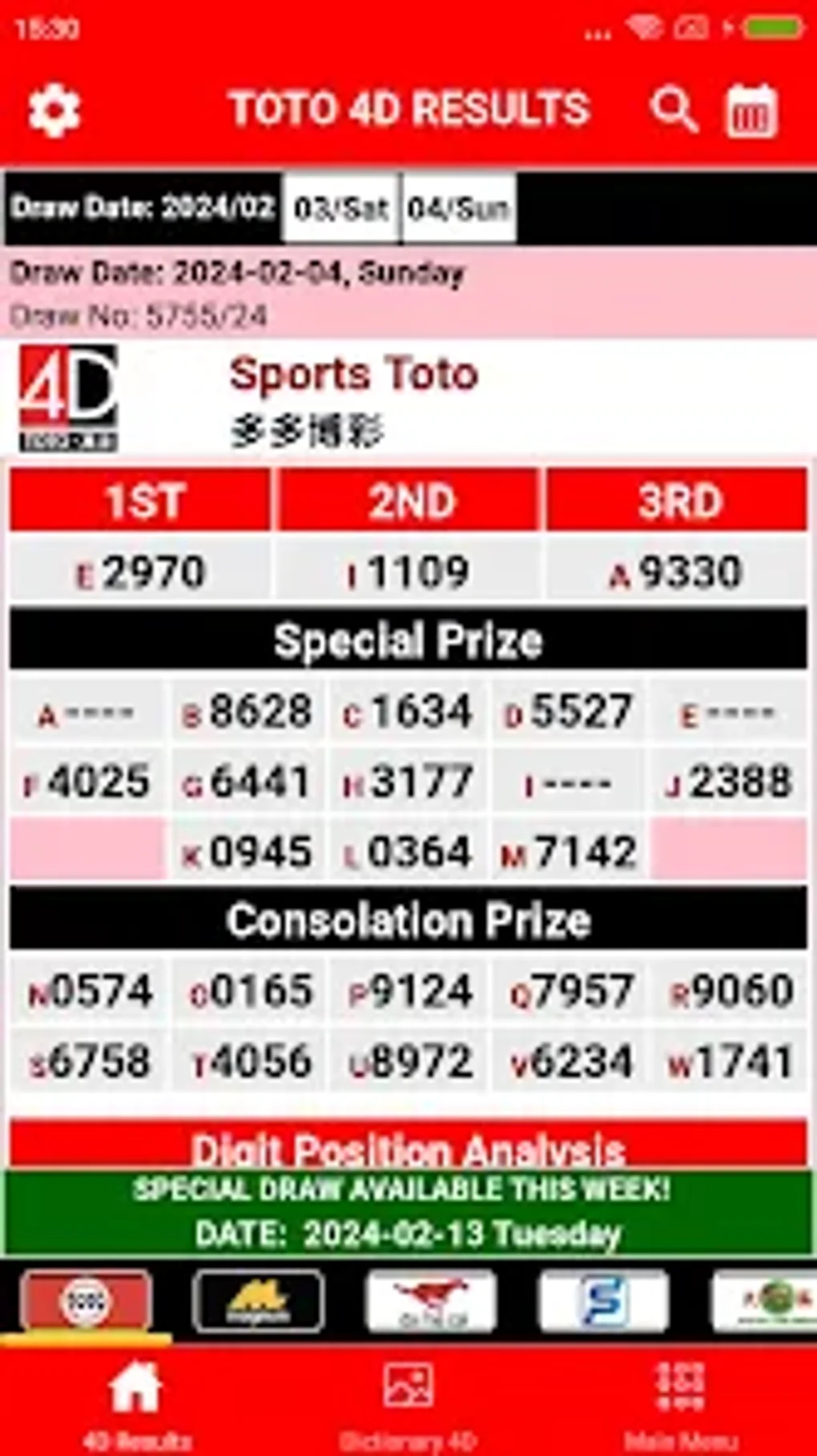 Toto Results 4D Malaysia Live For Android Download Toto Results 4D Malaysia Live For Android Download