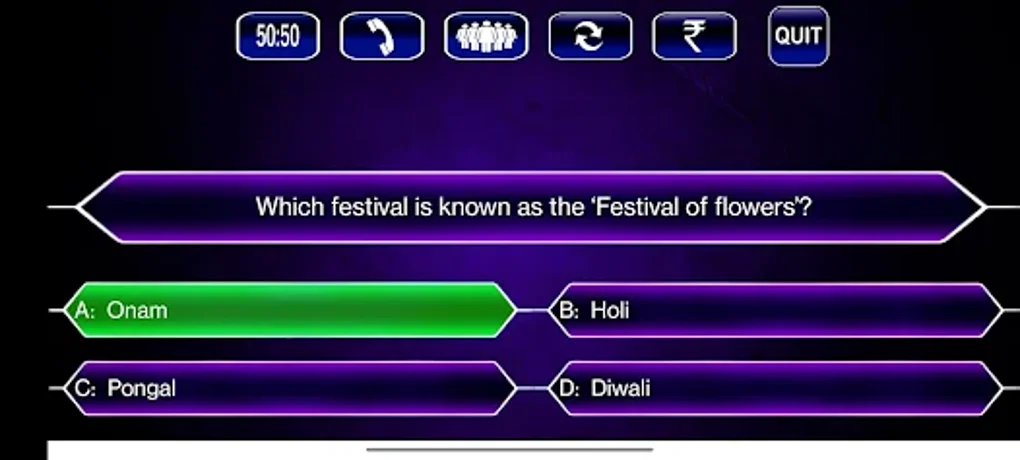 KBC Quiz in English Hindi für Android - Download