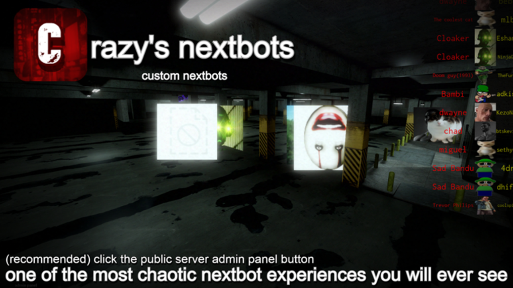 mobile crazys nextbots custom nextbots for ROBLOX - Game Download