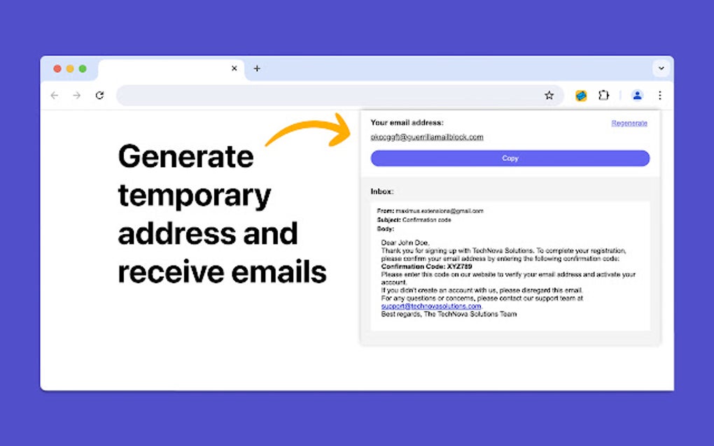 Email Generator for Google Chrome - Extension Download