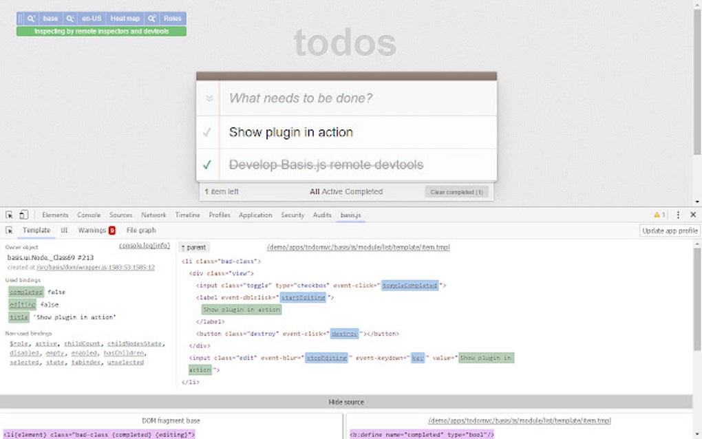 Basis.js Devtools Google Chrome 용 - 확장 프로그램 다운로드
