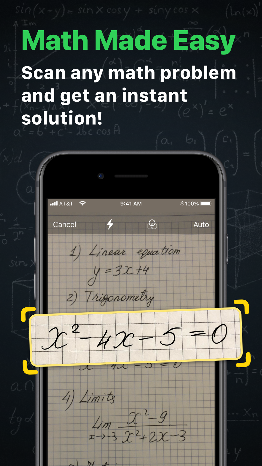 Math Solver pour iPhone - Télécharger