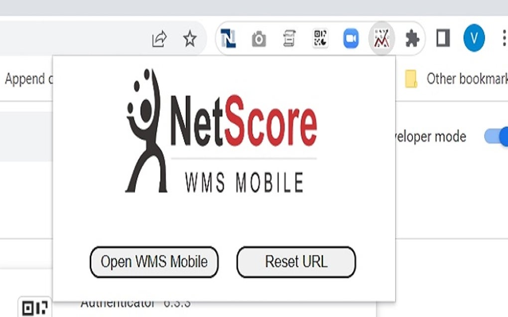 New NetScore WMS Mobile for Google Chrome - Extension Download