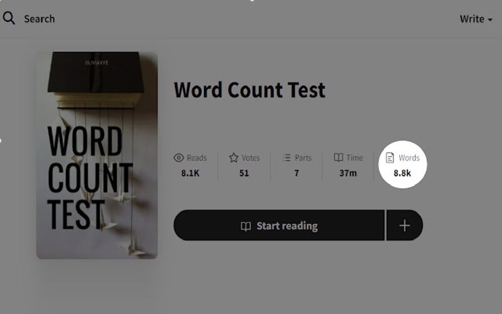 Wattpad Word Count for Google Chrome - Extension Download