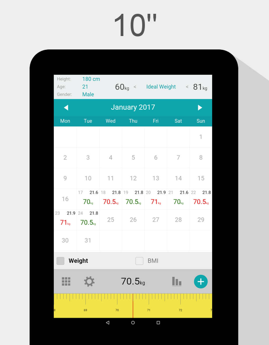 Weight Calendar APK for Android - Download