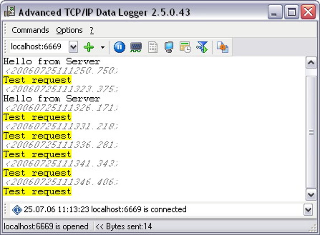 Advanced TCP IP Data Logger - Descargar