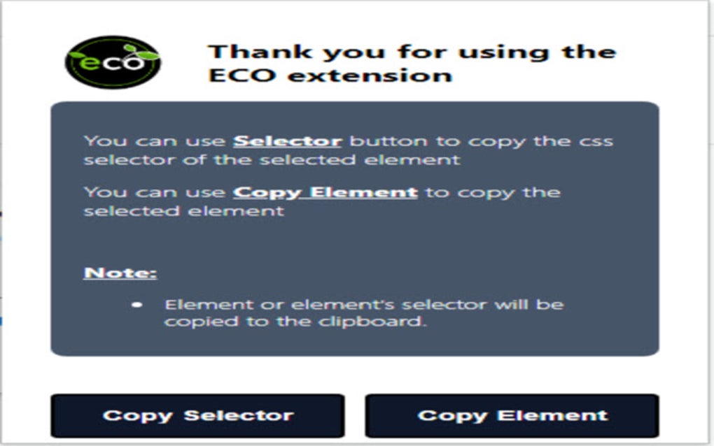 ECO Extension Google Chrome 용 - 확장 프로그램 다운로드