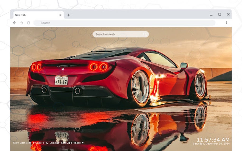 Ferrari F8 Live Wallpaper Google Chrome için - Eklenti İndir