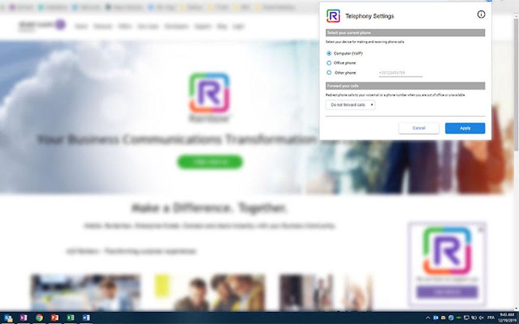 Rainbow Click2Call for Google Chrome - Extension Download