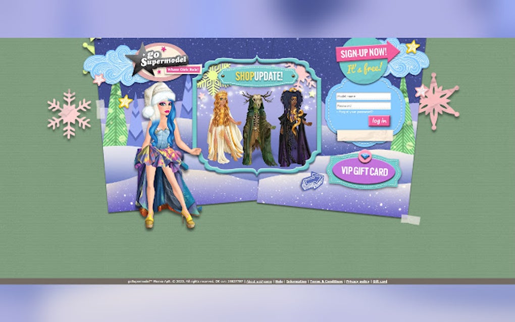 goSupermodel Christmas 2013 Design para Google Chrome - Extensión Descargar