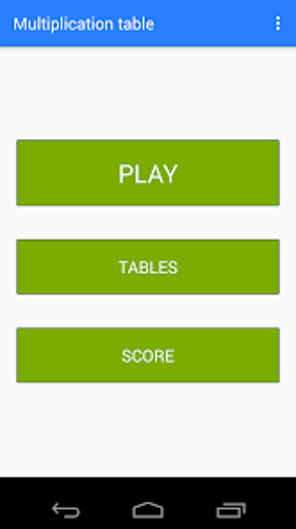 Multiplication table for Android - Download