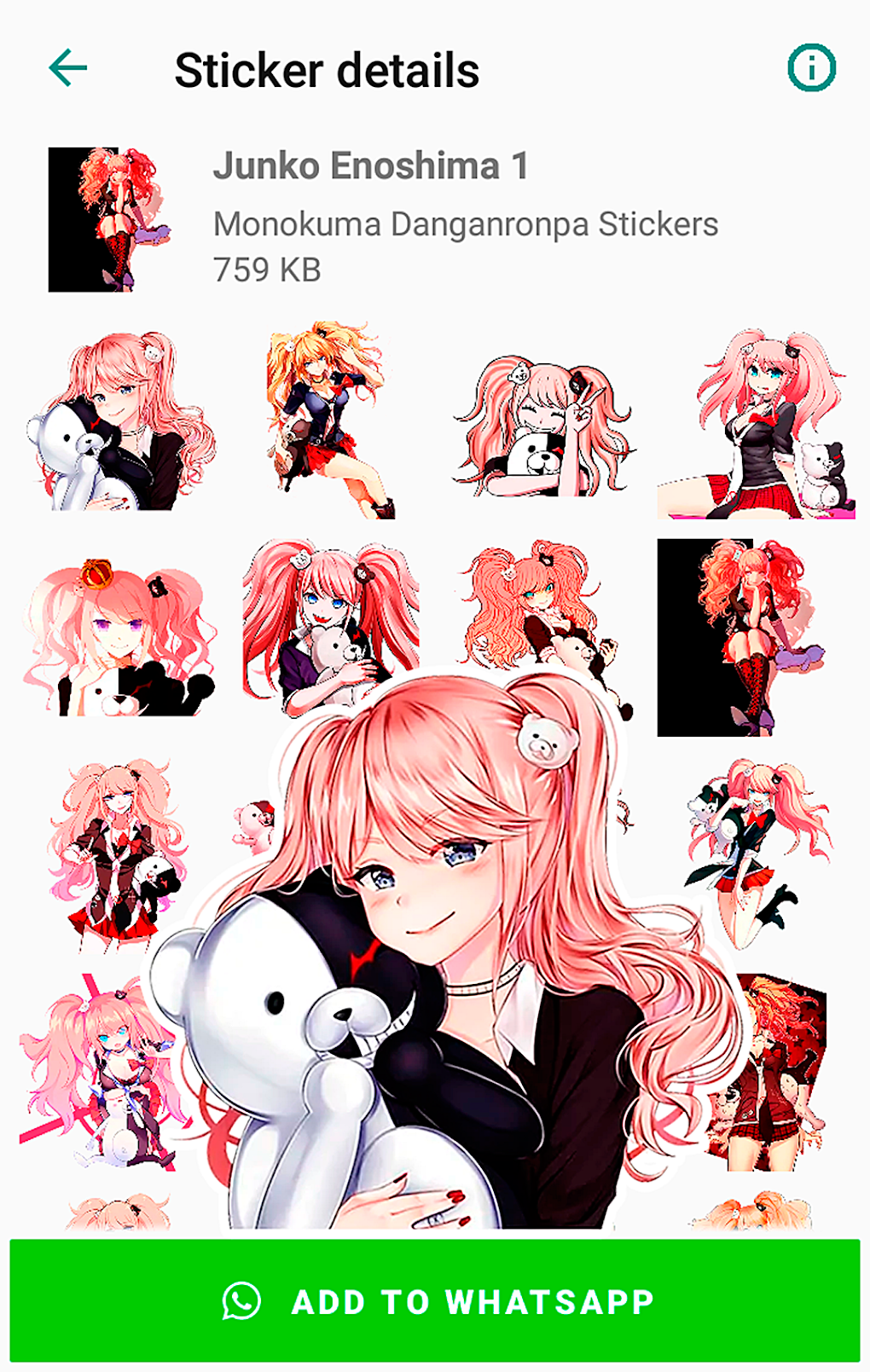 Monokuma Stickers for WhatsApp สำหรับ Android - ดาวน์โหลด