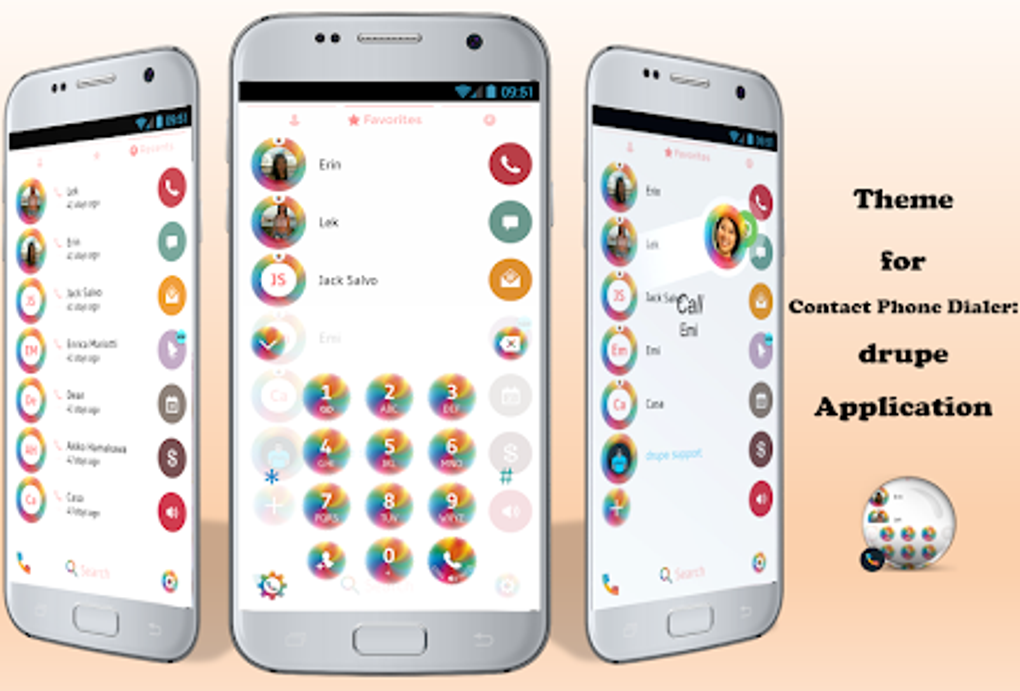 Theme Dialer Spectrum Flower for Android - Download