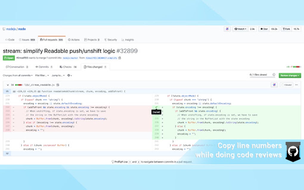 Line Clipper for GitHub for Google Chrome - Extension Download