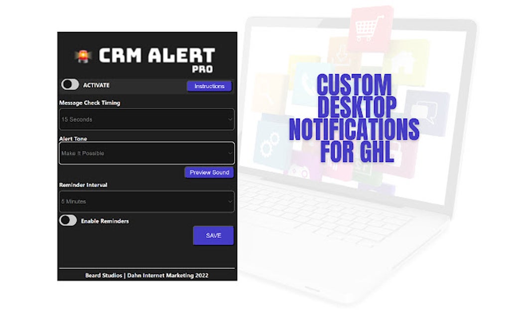 CRM Alert Pro cho Google Chrome - Tiện ích mở rộng Tải về
