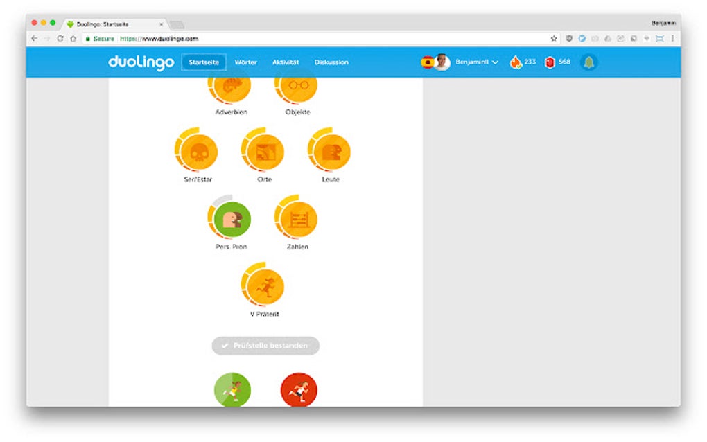 Duolingo Binge для Google Chrome - Расширение Скачать