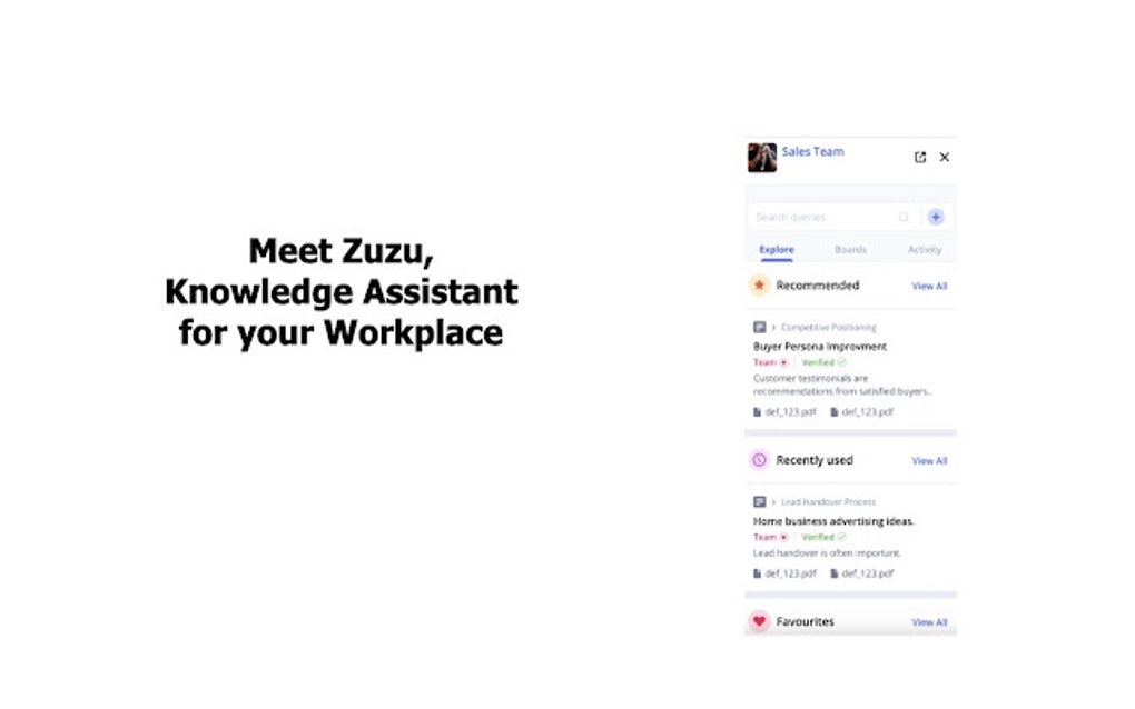 Zuzu AI Knowledge Assistant for Chrome for Google Chrome - Extension ...